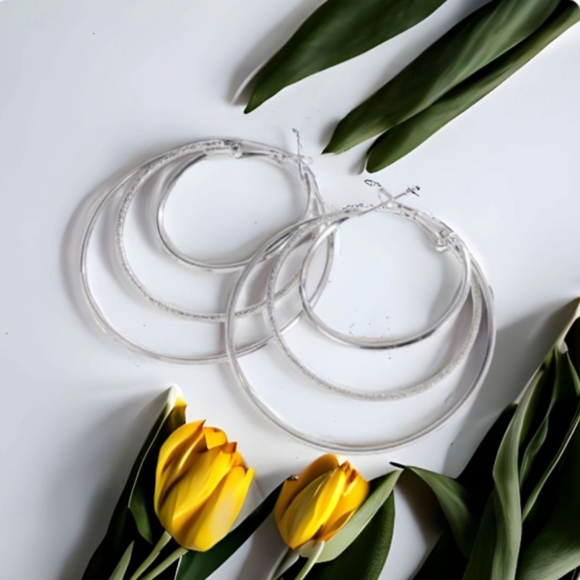 Jewelry | Triple Hoop Earrings | Poshmark